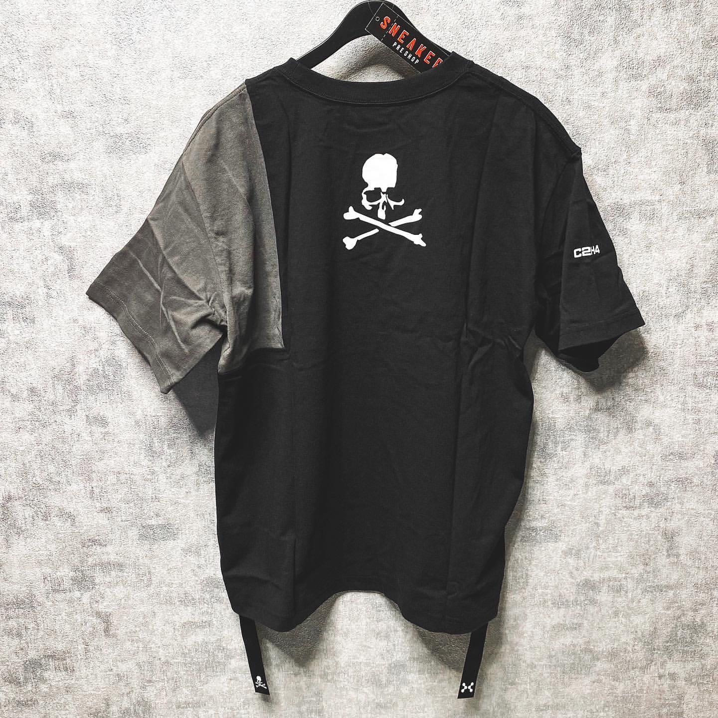 Mastermind Japan x C2H4 Patch Block Tee Black/Grey | LINE SHOPPING