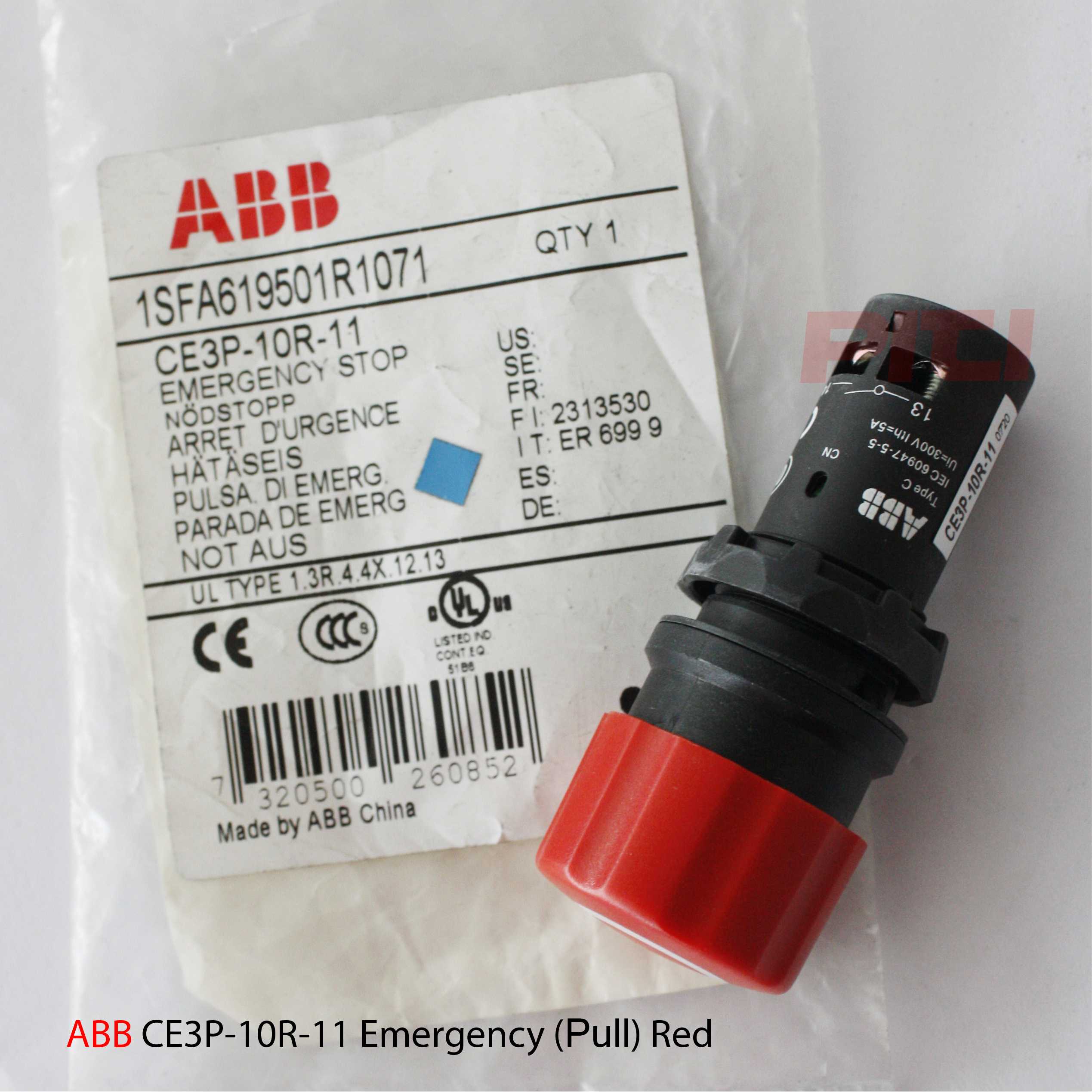 ABB CE3P-10R-11 Emergency (Pull) Red | LINE SHOPPING