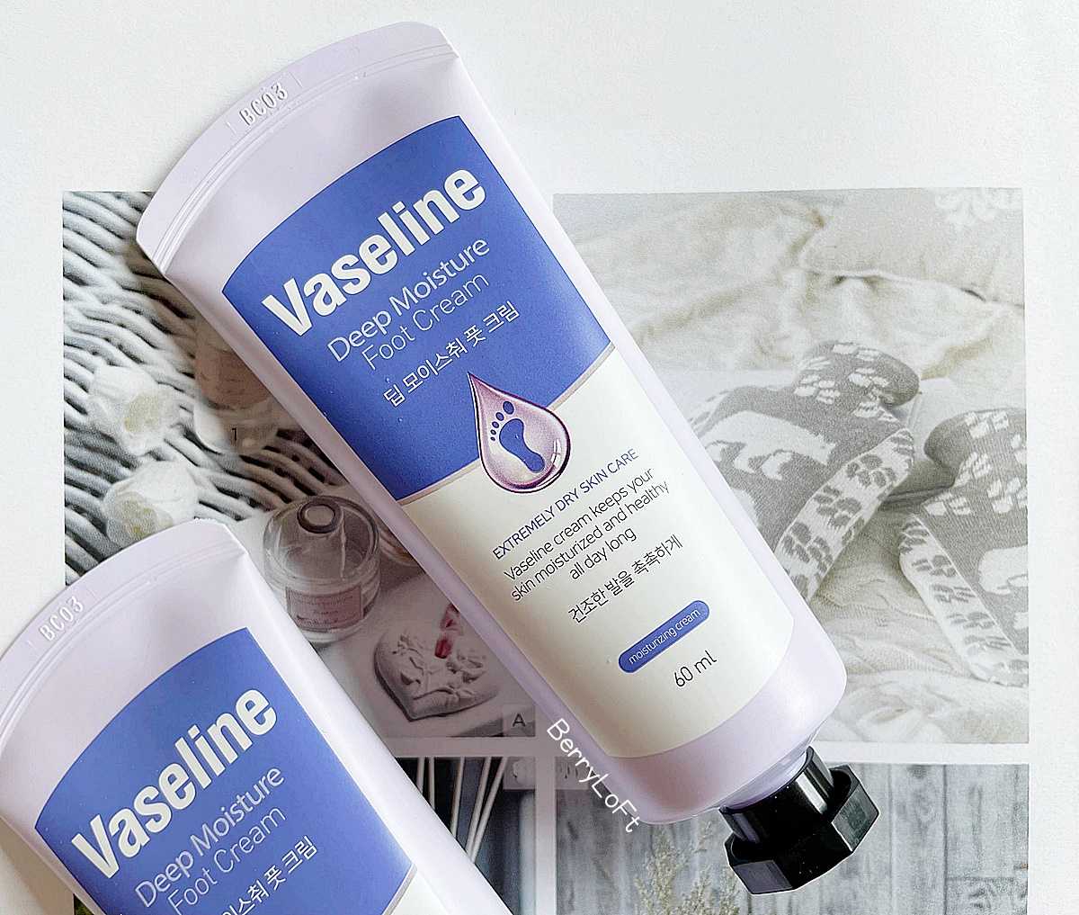 VASELINE Deep Moisture Foot Cream 60 ml. ครีมทาเท้าสูตรเข้มข้น ลดปัญหา ...