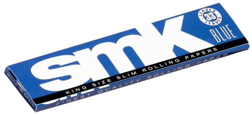 312032 SMK King size 108x44mm Blue 33leaves/pack 13gram 50packs/box ...