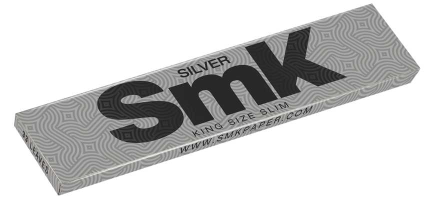 312044 SMK King size 108x44mm Silver 33leaves/pack 13gram 50packs/box ...