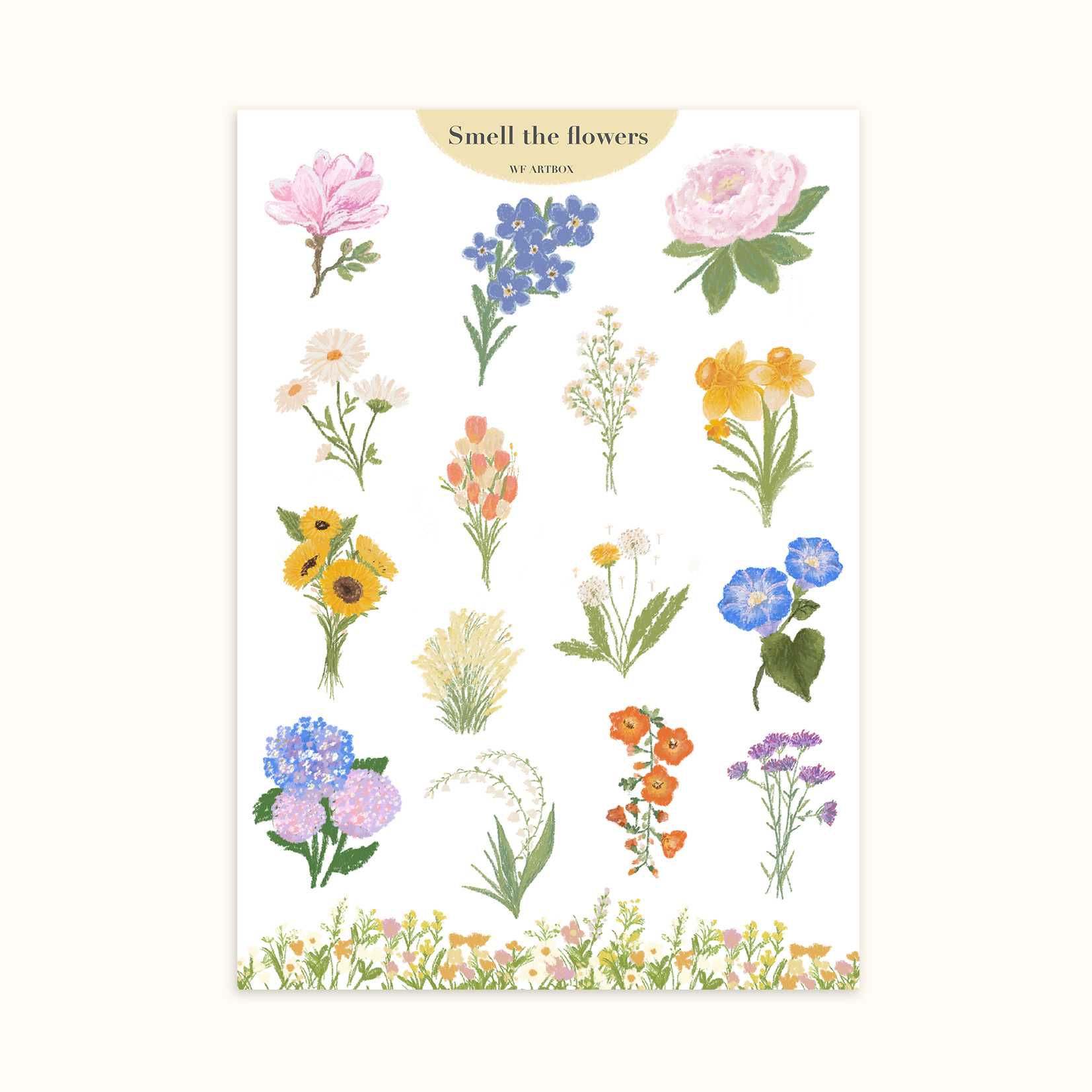 Sticker Smell the flowers | LINE SHOPPING