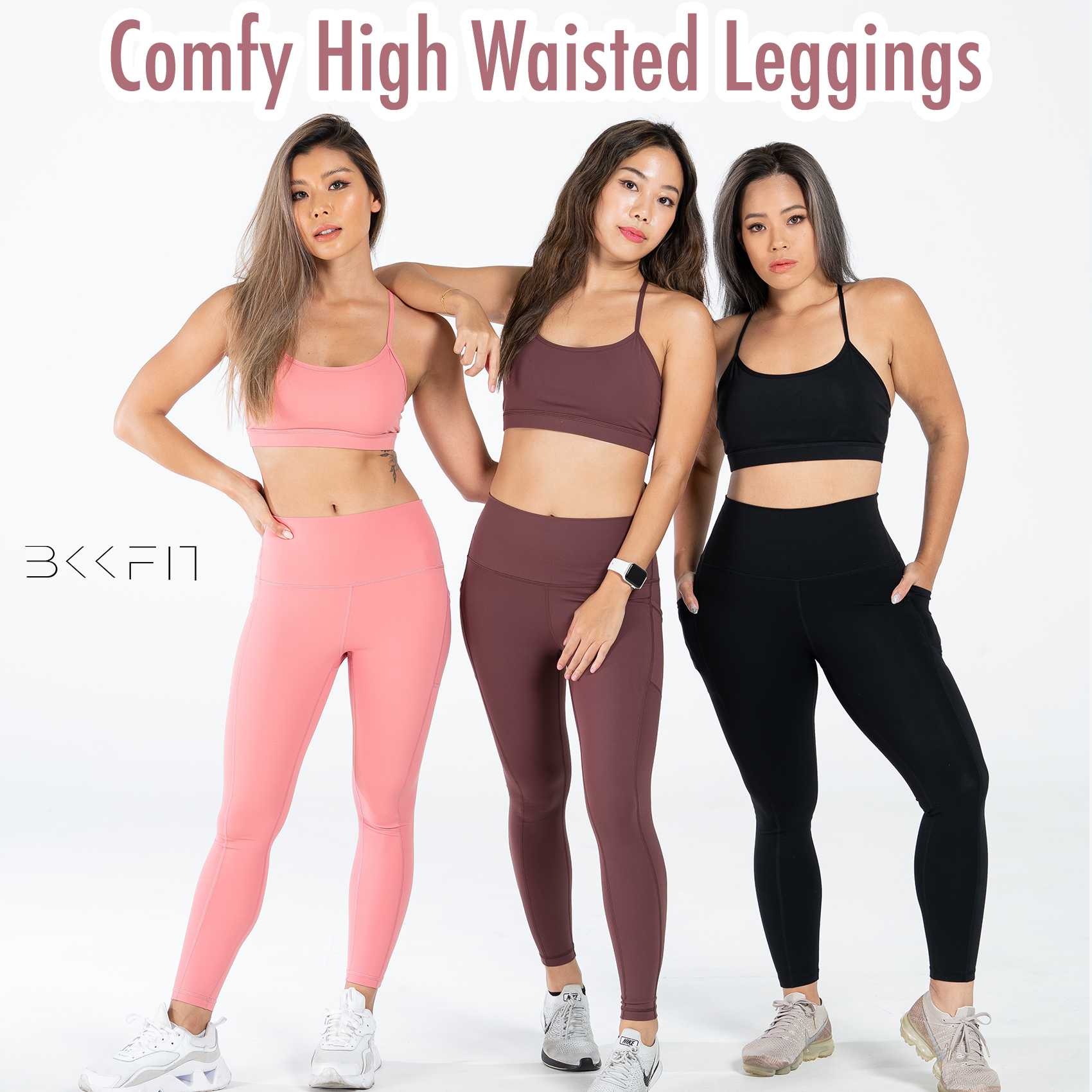 BKKFit Comfy High Waisted Leggings เลกกิ้งเอวสูงรุ่น Comfy | LINE SHOPPING