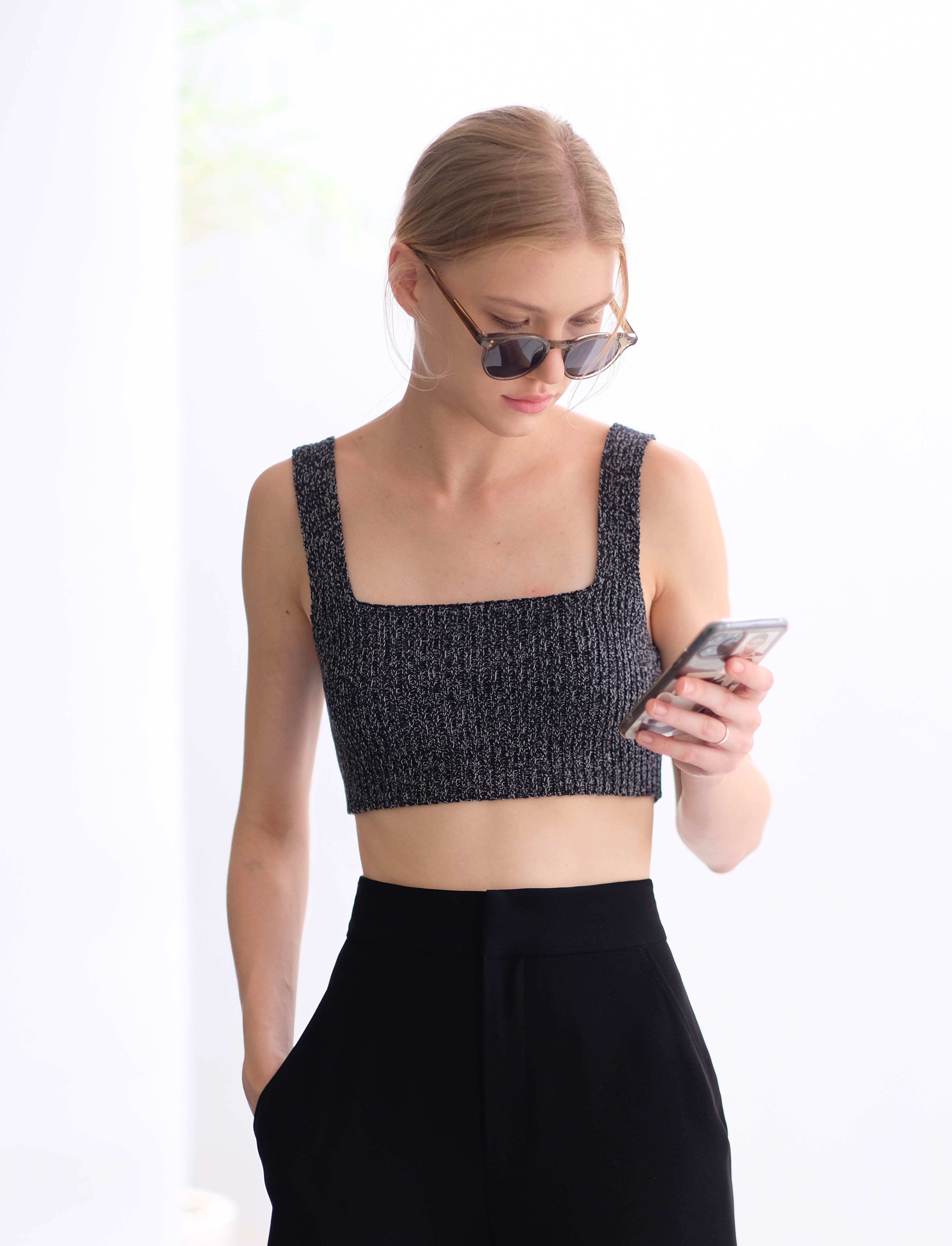 T91 - Knit Bra Top (4 colors) | LINE SHOPPING
