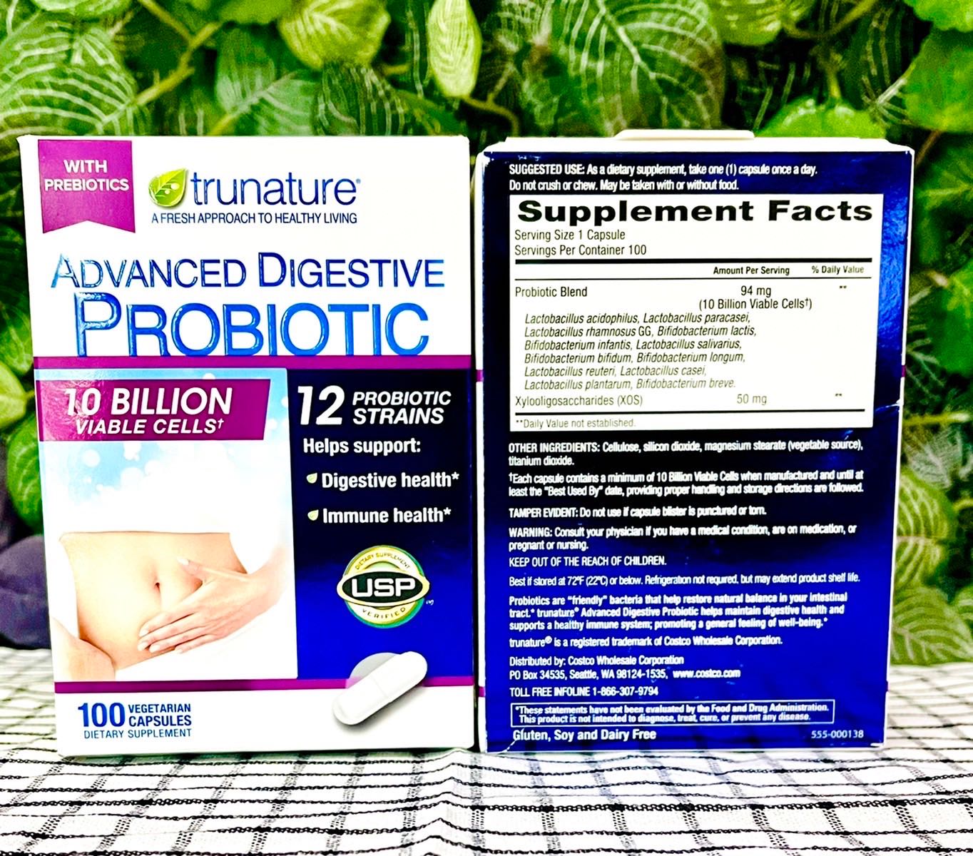 Probiotics จากอเมริกา ขนาด100เม็ด ยี่ห้อTrunature Advanced Digestive ...