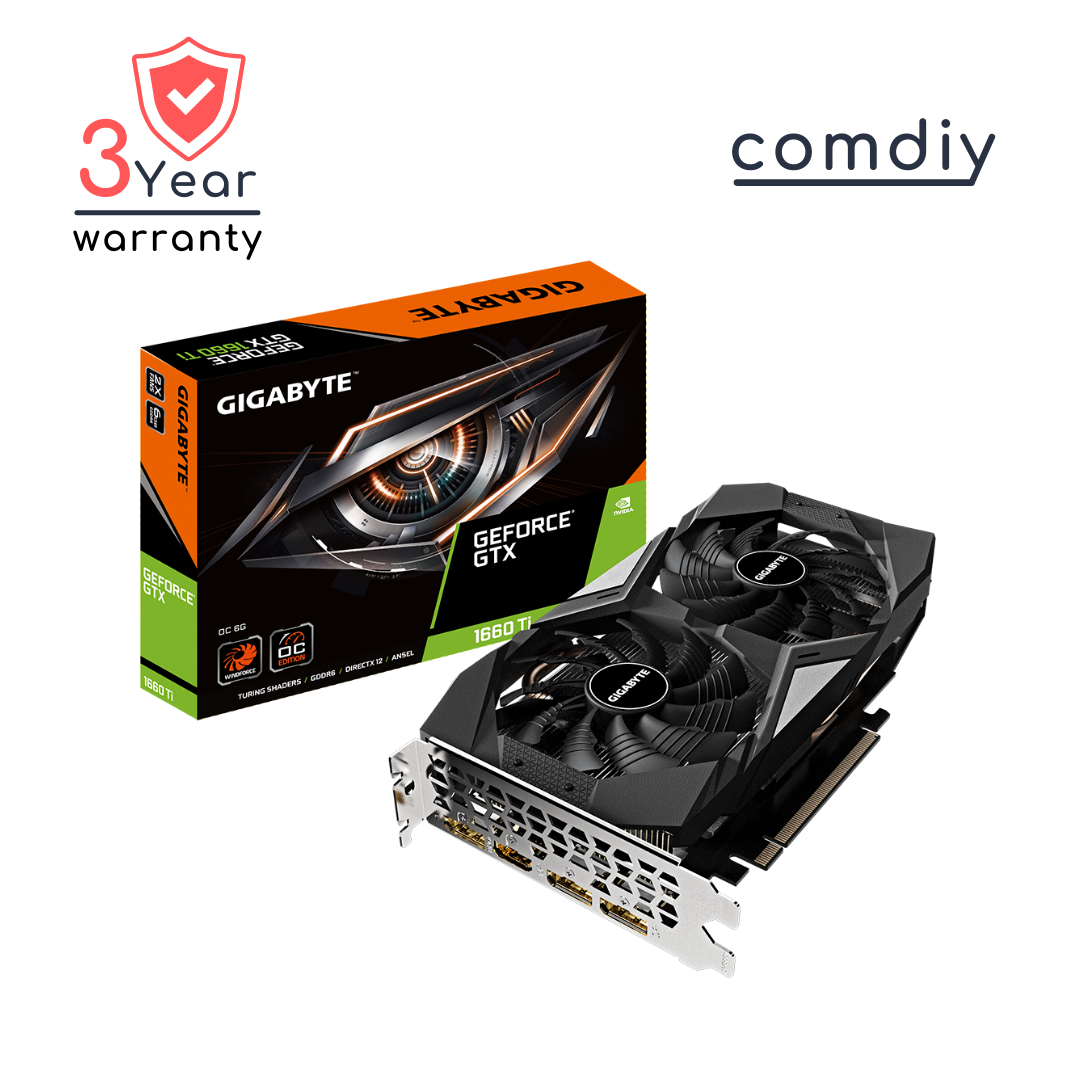 GIGABYTE GEFORCE GTX 1660 Ti OC 6G 6GB VGA การ์ดจอ by comdiy | LINE SHOPPING