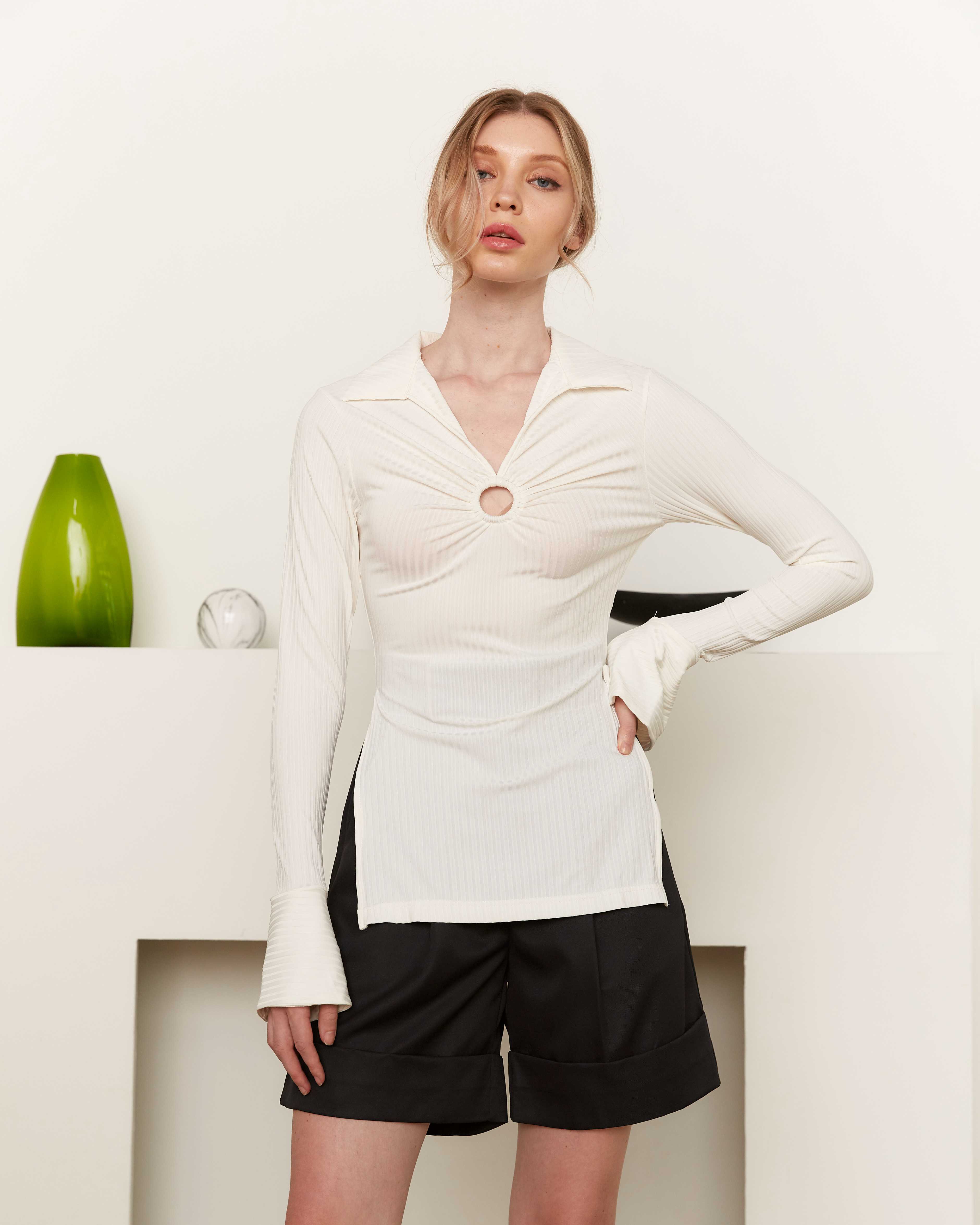 LUNNE RAY TOP WHITE | LINE SHOPPING