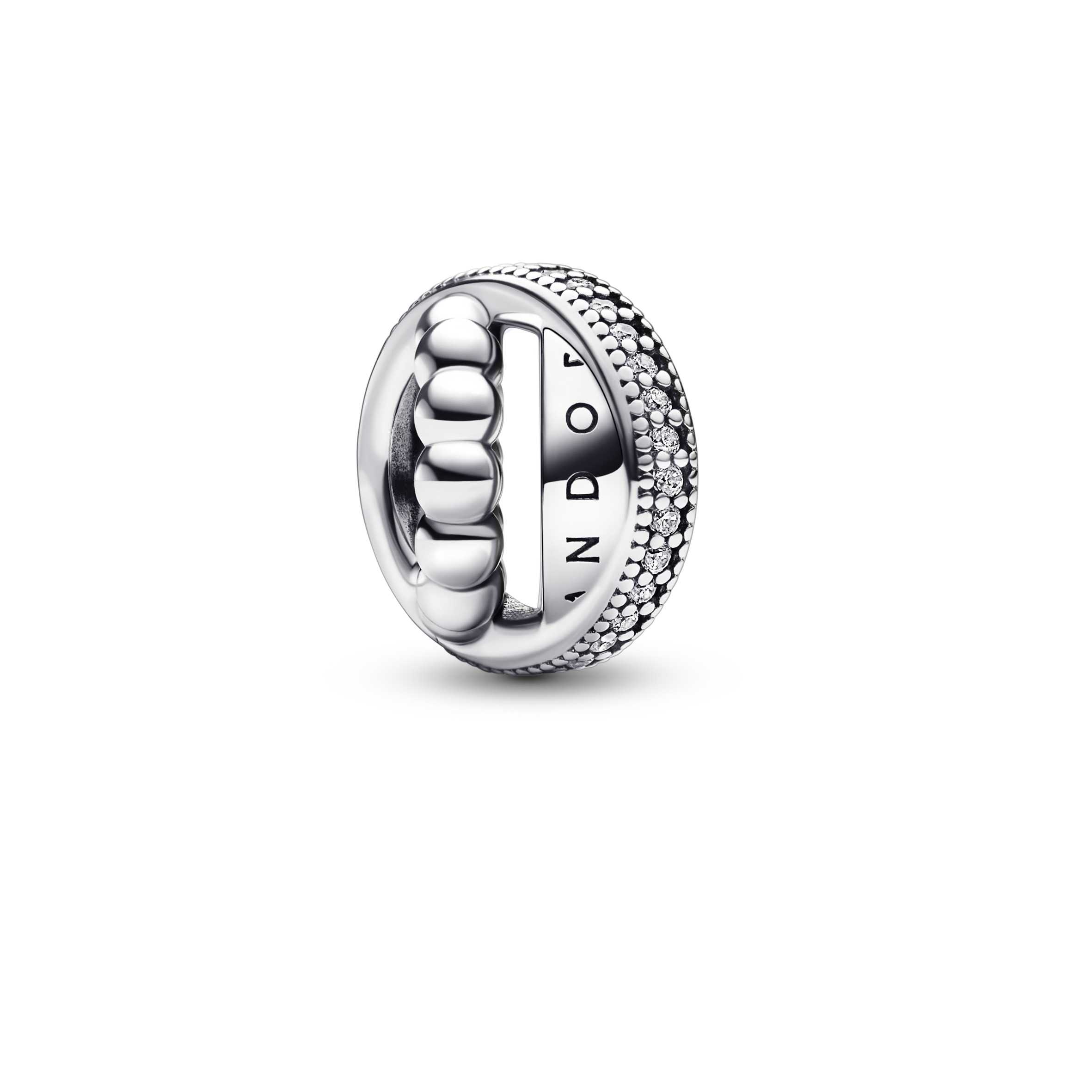 Pandora Signature Logo Pavé & Beads Charm | LINE SHOPPING