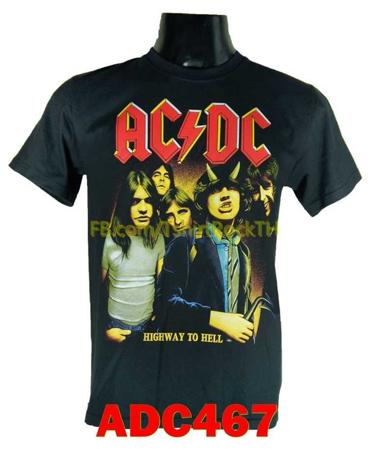 เสื้อวง AC/DC เสื้อยืดแฟชั่นวงดนตรี เสื้อวินเทจ acdc เอซี/ดีซี ADC467 | LINE SHOPPING