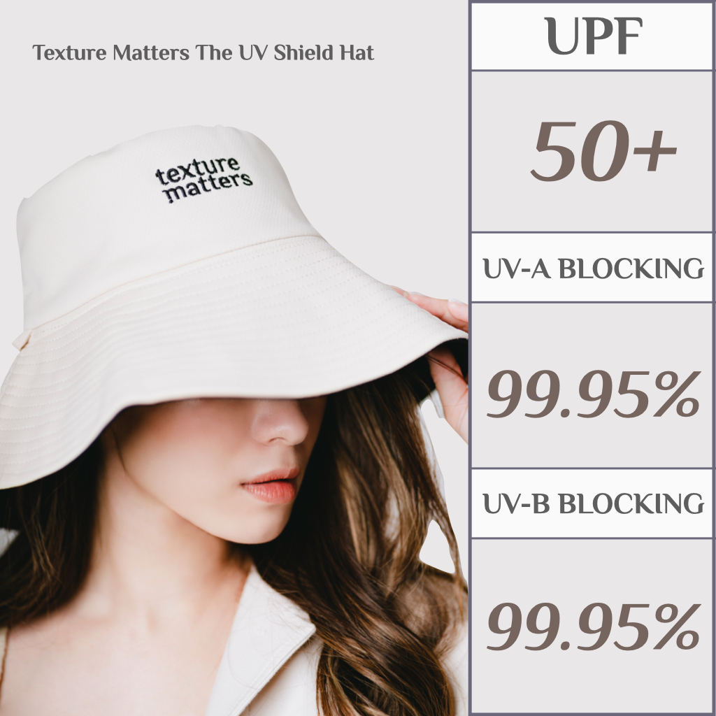 Texture Matters The UV Shield Hat UPF 50+ | หมวกกัน UV ได้ 99.95% ใส่ได้ 2 ด้าน พับเก็บได้ ...