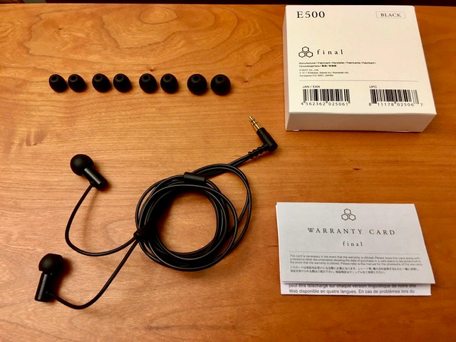 หูฟัง Final Audio E500 - สี: ดำ | LINE SHOPPING