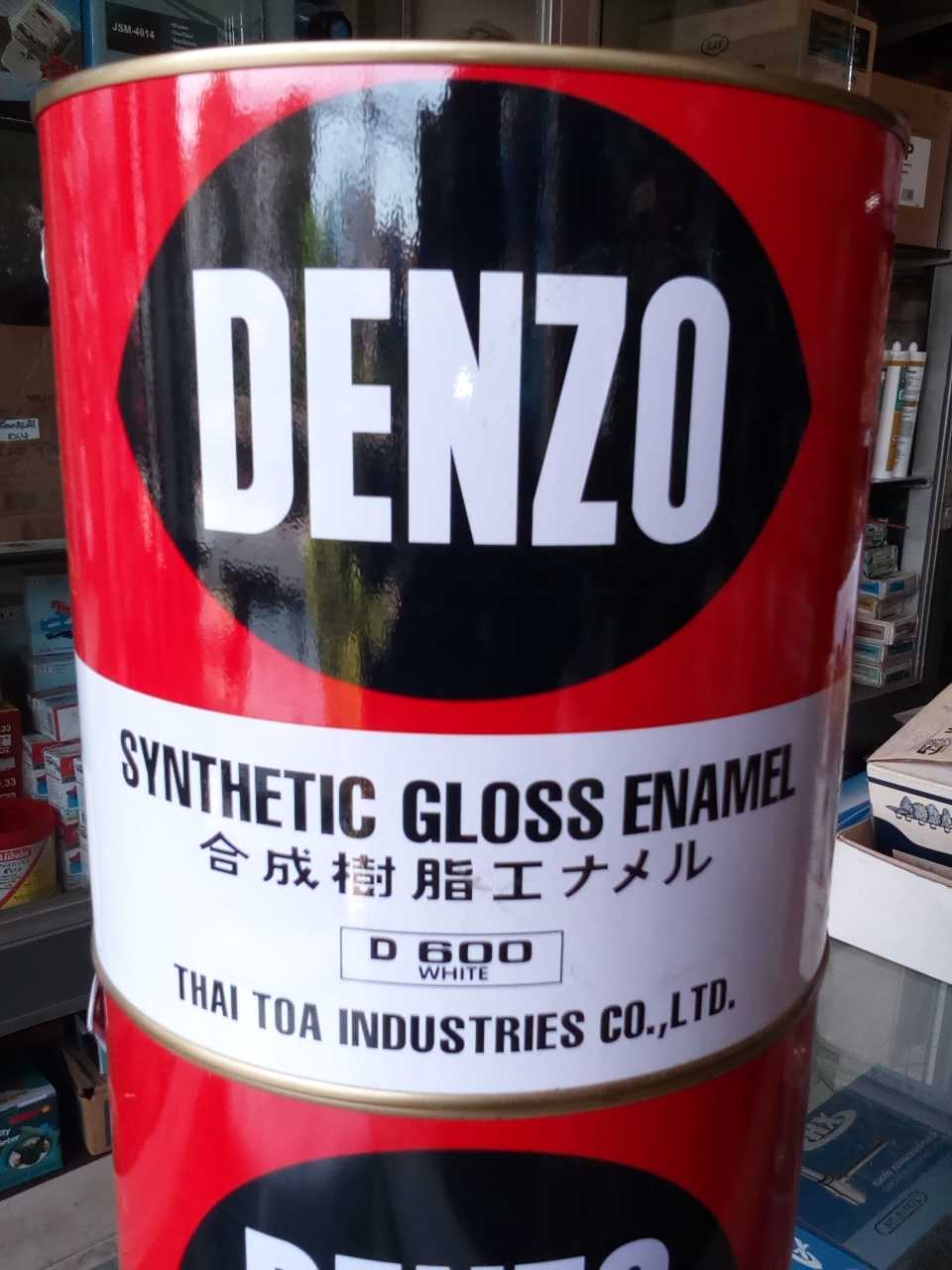 สีน้ำมัน สีเคลือบเงา เดนโซ่#DENZO ขนาด 5 แกลอน 3.4 ลิตร #D-600# | LINE SHOPPING