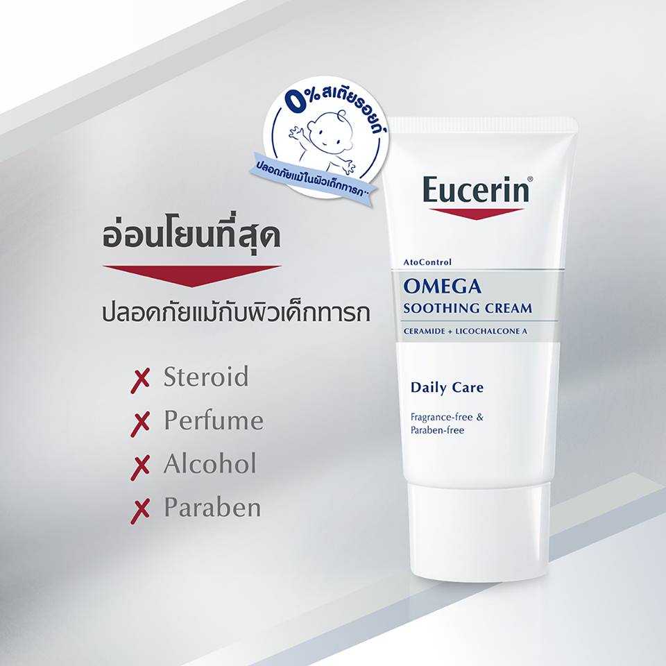 Eucerin Omega Soothing Face Cream 50 mlแถม ACM10 g | LINE SHOPPING