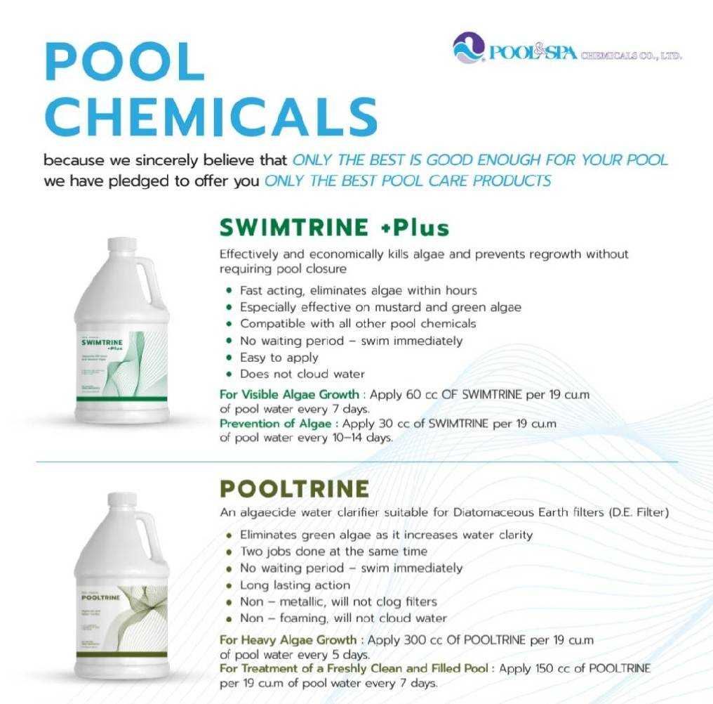 SWIMTRINE Plus+ น้ำยาป้องกัน กำจัดตะไคร่ ขนาด 3.8 ลิตร - Algaecides for ...