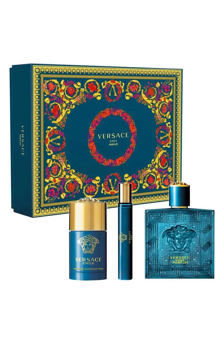 VERSACE EROS MEN Gift Set EDT 100ml + 10ml + Deo Stick 75g | LINE SHOPPING