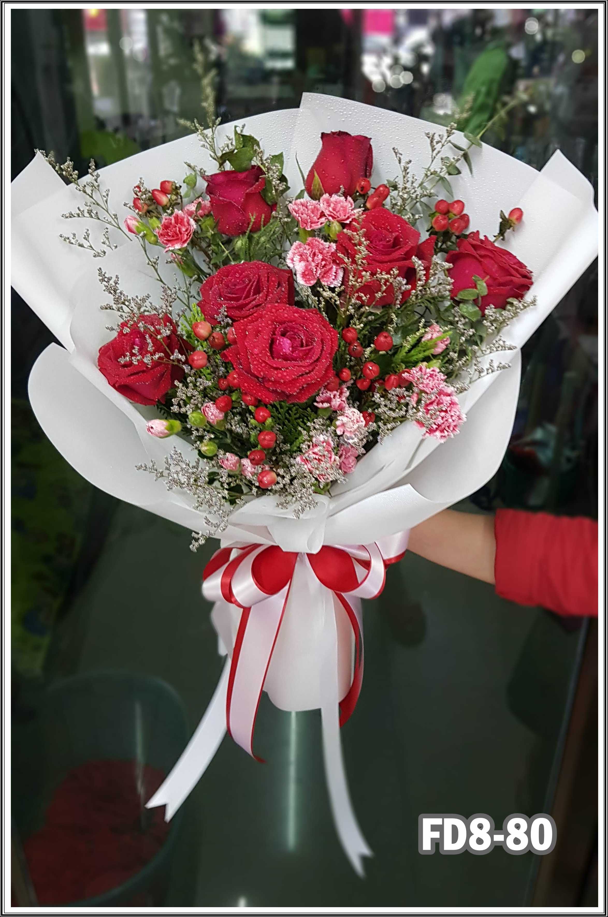 FD8-80 : ช่อกุหลาบแดง | LINE SHOPPING