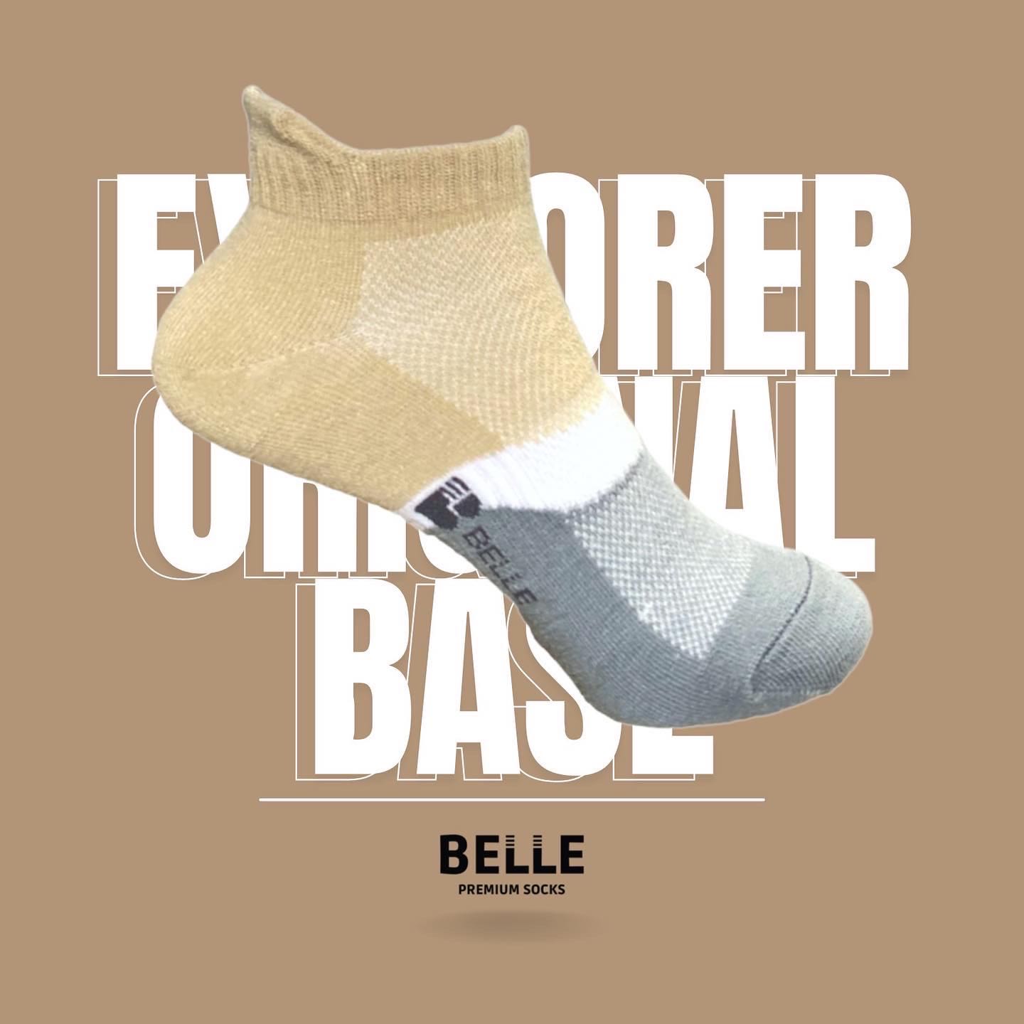 ถุงเท้าวิ่งกันรองเท้ากัด Belle Explorer Set (4คู่) | LINE SHOPPING