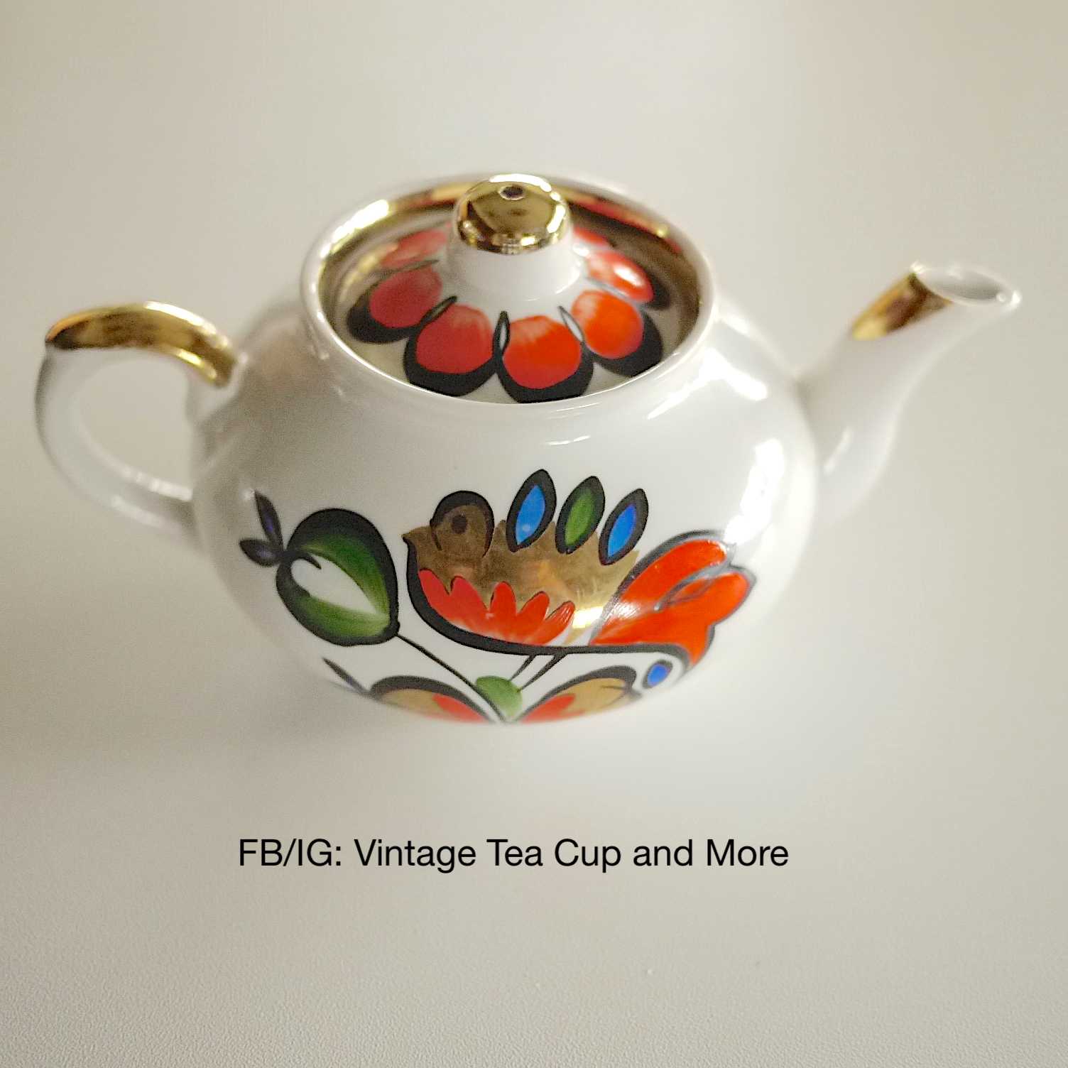 Vintage LOMONOSOV USSR Russian Tea Pot for 1 | LINE SHOPPING
