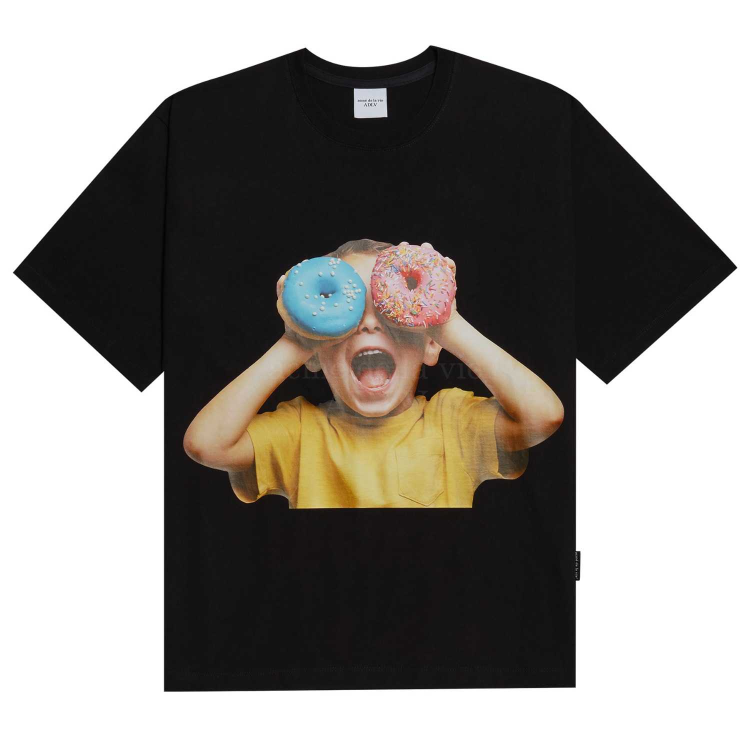[PRE-ORDER] ADLV ADLV BABY FACE SHORT SLEEVE T-SHIRT BLACK DONUTS 5 ...