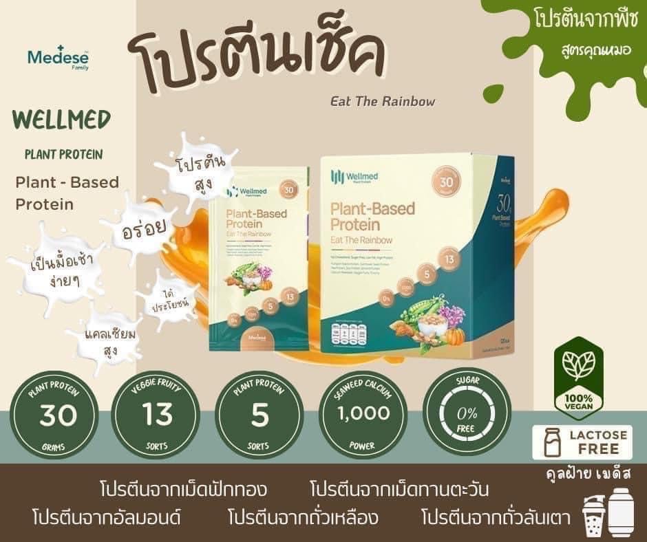 Wellmed Plant Based Protein โปรตีนพืช100% | LINE SHOPPING