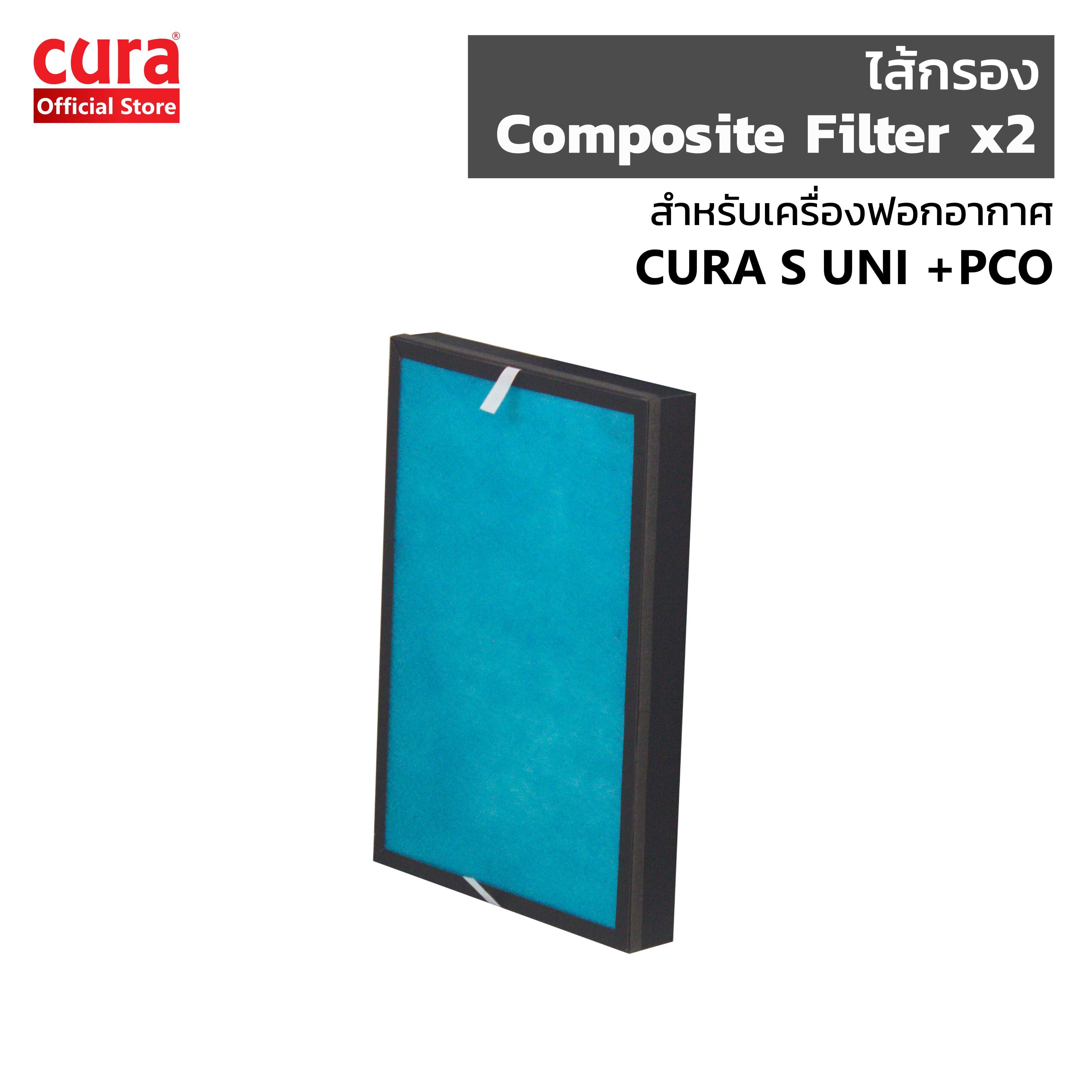 CURA ไส้กรอง (Composite filter) สำหรับเครื่องฟอกอากาศ CURA S (UNI+PCO ...