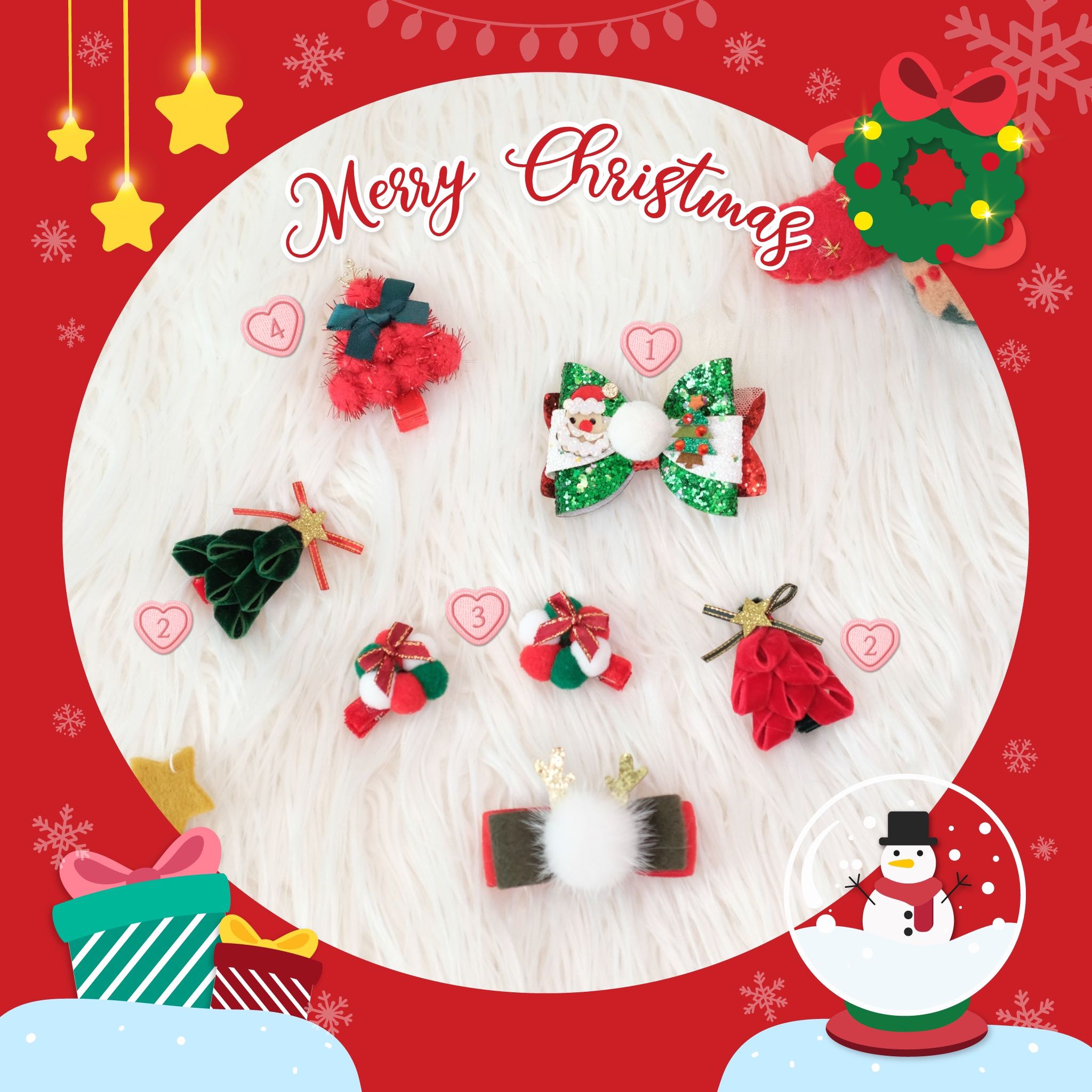 🎄 Christmas Hair Clip 🎄 | LINE SHOPPING