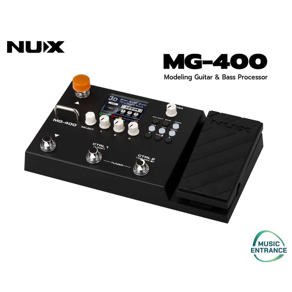 NUX MG-400 Multi Effect Modeling Guitar Bass Processor Nux MG400 มัลติ เอฟเฟค กีต้าร์ เบส | LINE ...