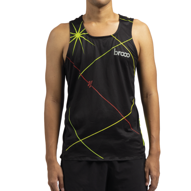 BEAT | RUNNING SINGLET | BLACK | LINE SHOPPING