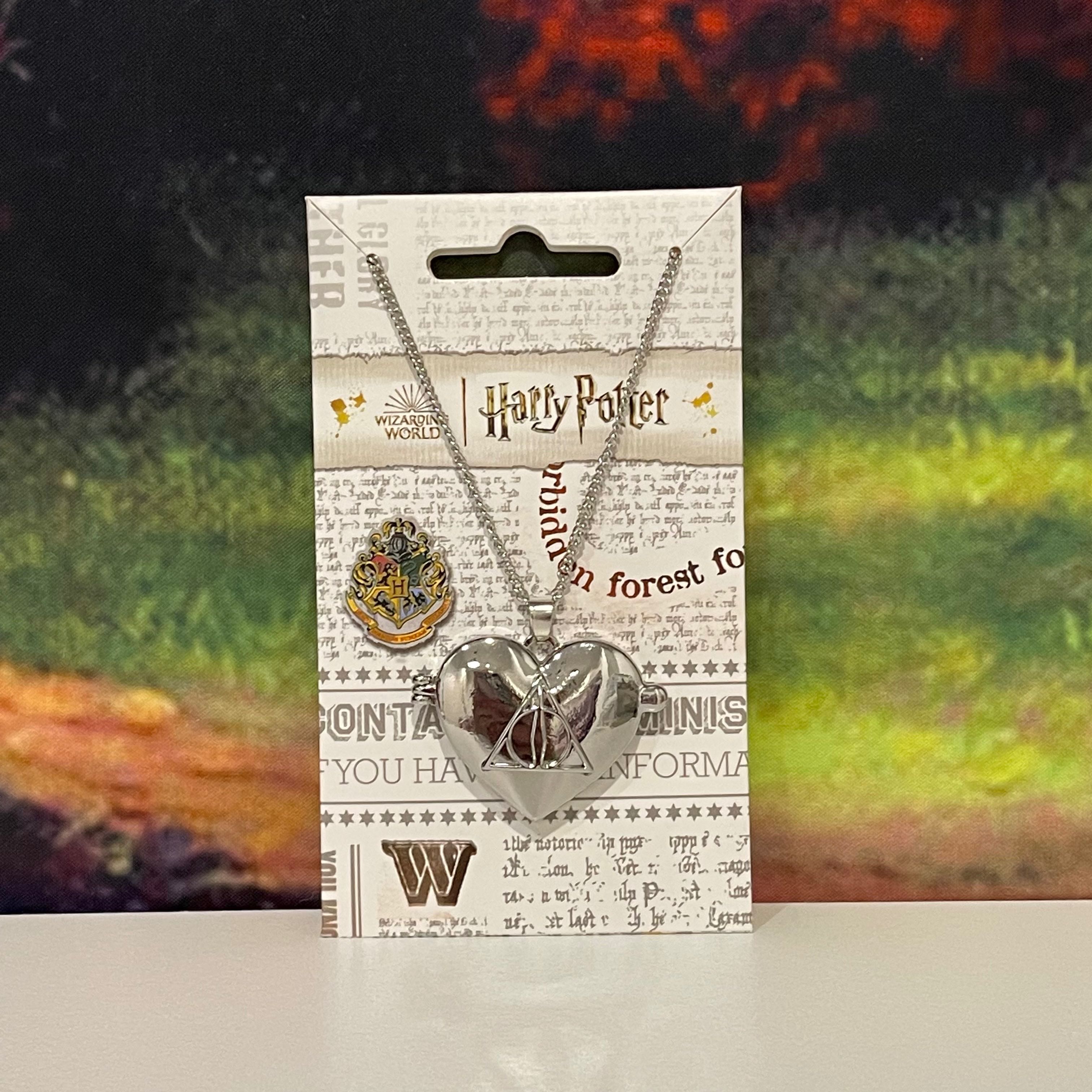 สร้อยคอ Harry Potter - Deathly Hallows Heart Locket (Silver) | LINE ...