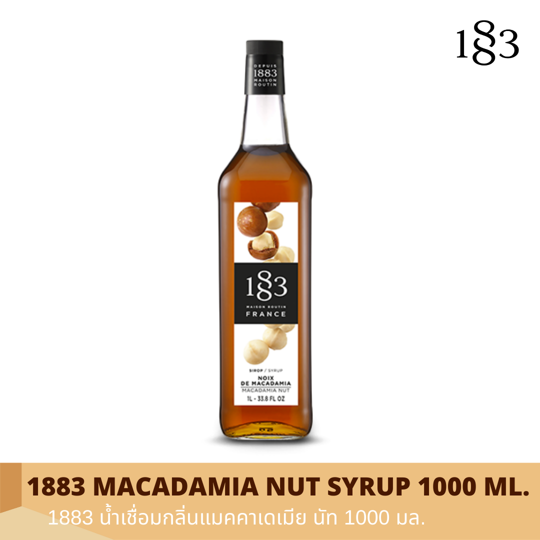 1883 MACADAMIA NUT FLAVORED SYRUP 1000 ml. | LINE SHOPPING