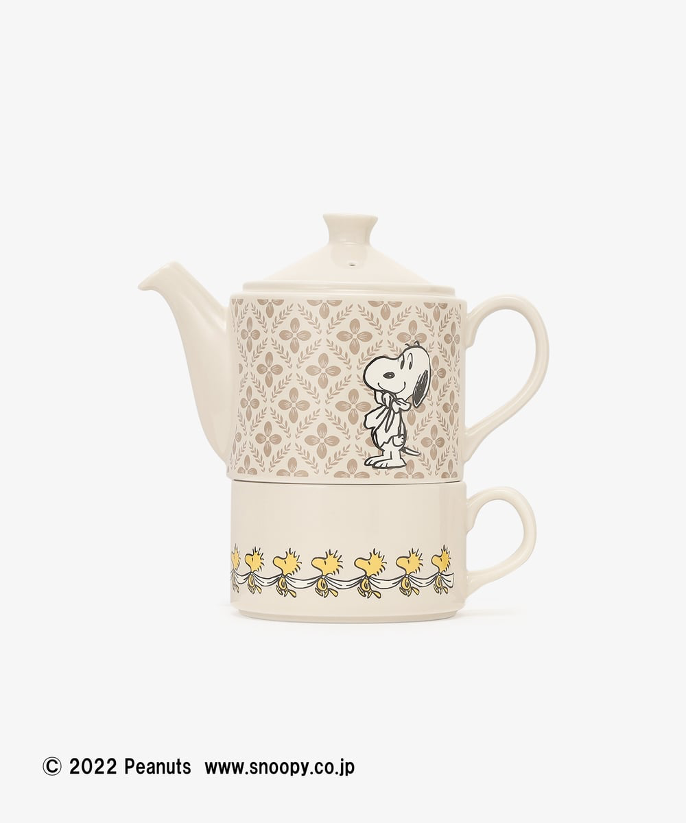 Afternoon tea x Peanuts Pot & Mug Set : ชุดกา+แก้ว สนูปปี้ | LINE SHOPPING