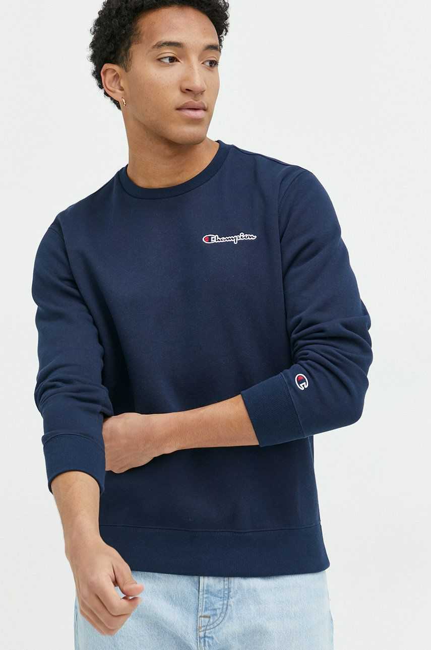 CHAMPION ORGANIC COTTON BLEND SCRIPT LOGO BACK SWEATSHIRT | LINE SHOPPING