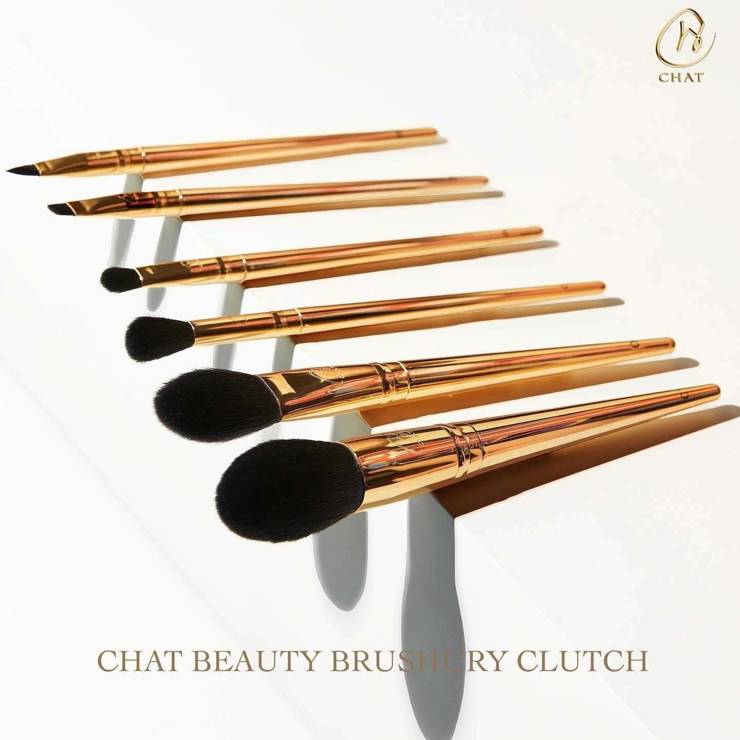 CHAT Beauty Brushury Clutch set 6 บิวตี้ บรัชชี่คลัช ชุดแปรงพรีเมียม ...