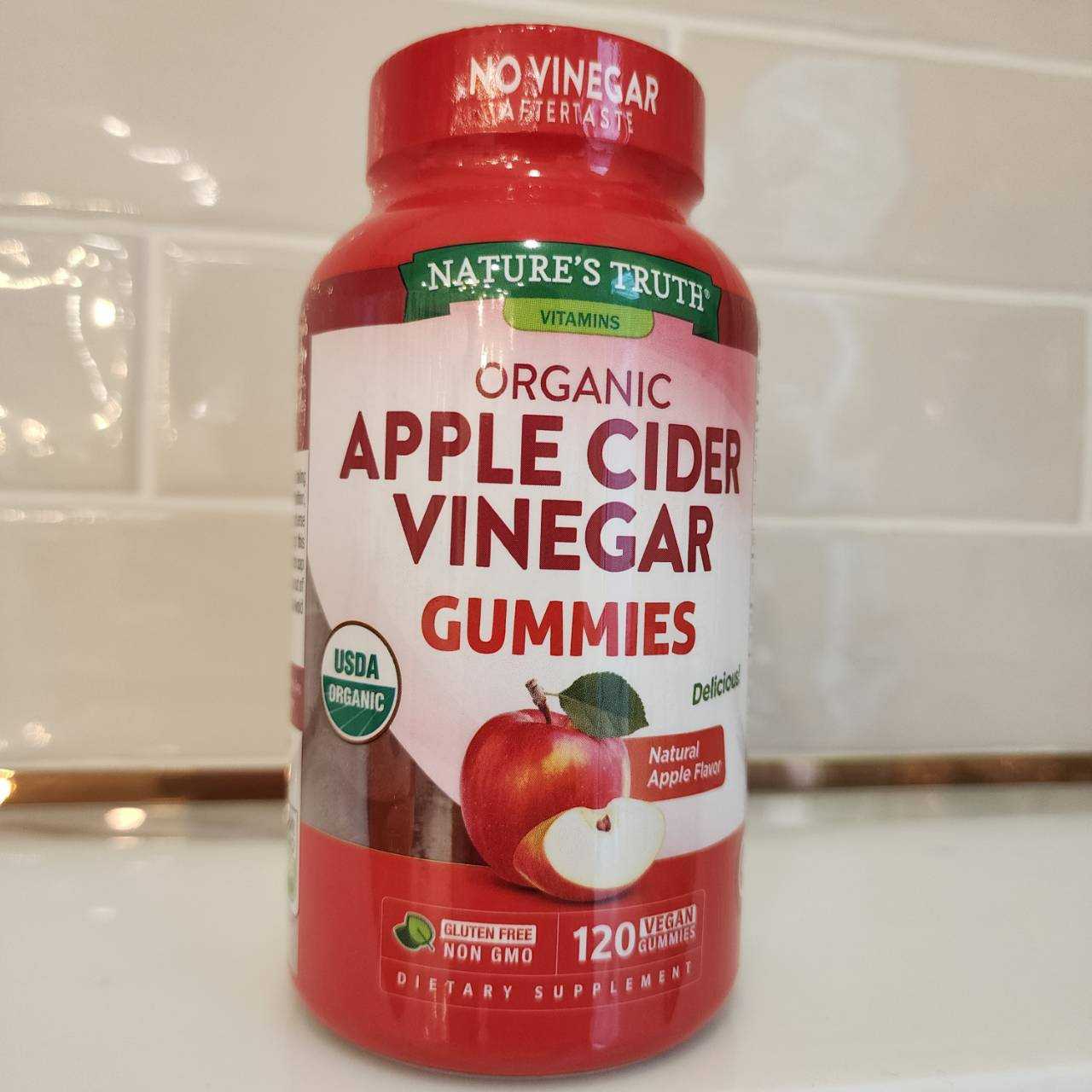 Natures Truth Organic Apple Cider Vinegar 120 Gummi เยลลี แอปเปิ้ล