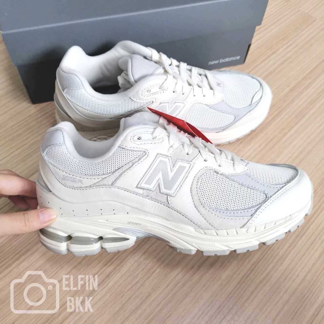 🔥Sale🔥 New Balance 2002R White Ivory/ Sea Salt/ Gray รองเท้าผ้าใบ รองเท้าวิ่ง สีขาว สีครีม สีเทา ...
