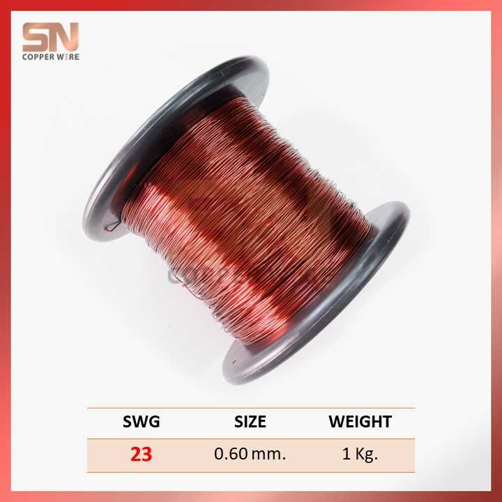 ลวดทองแดง SWG#23 AM200 0.60mm. (1 kg.) | LINE SHOPPING