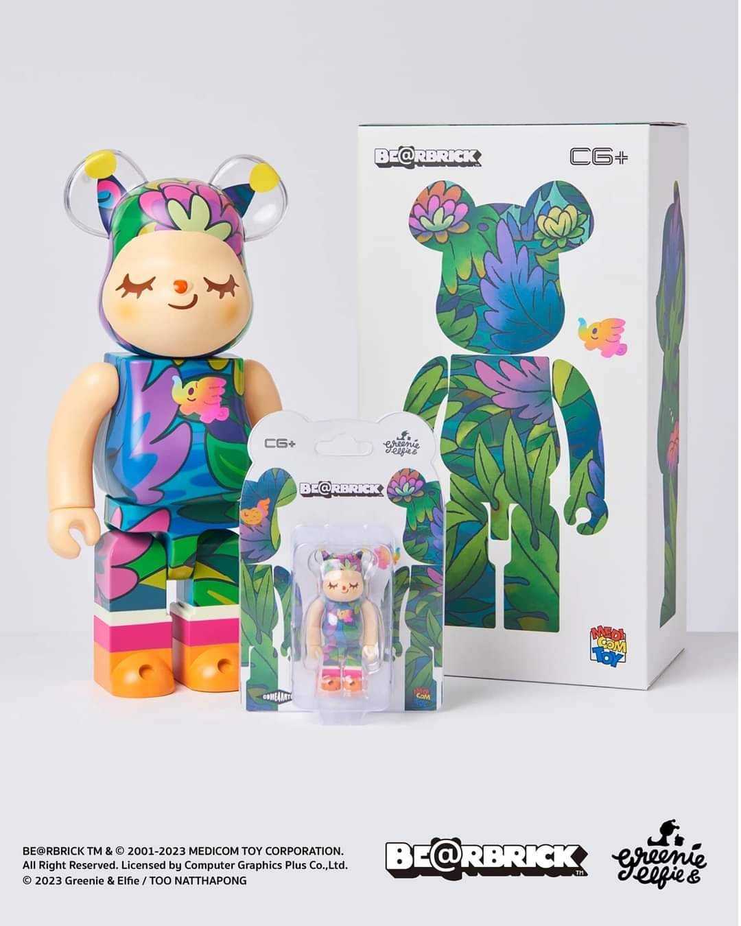 Bearbrick 400%+100% Greenie & Elfie (Green ver.) | LINE SHOPPING