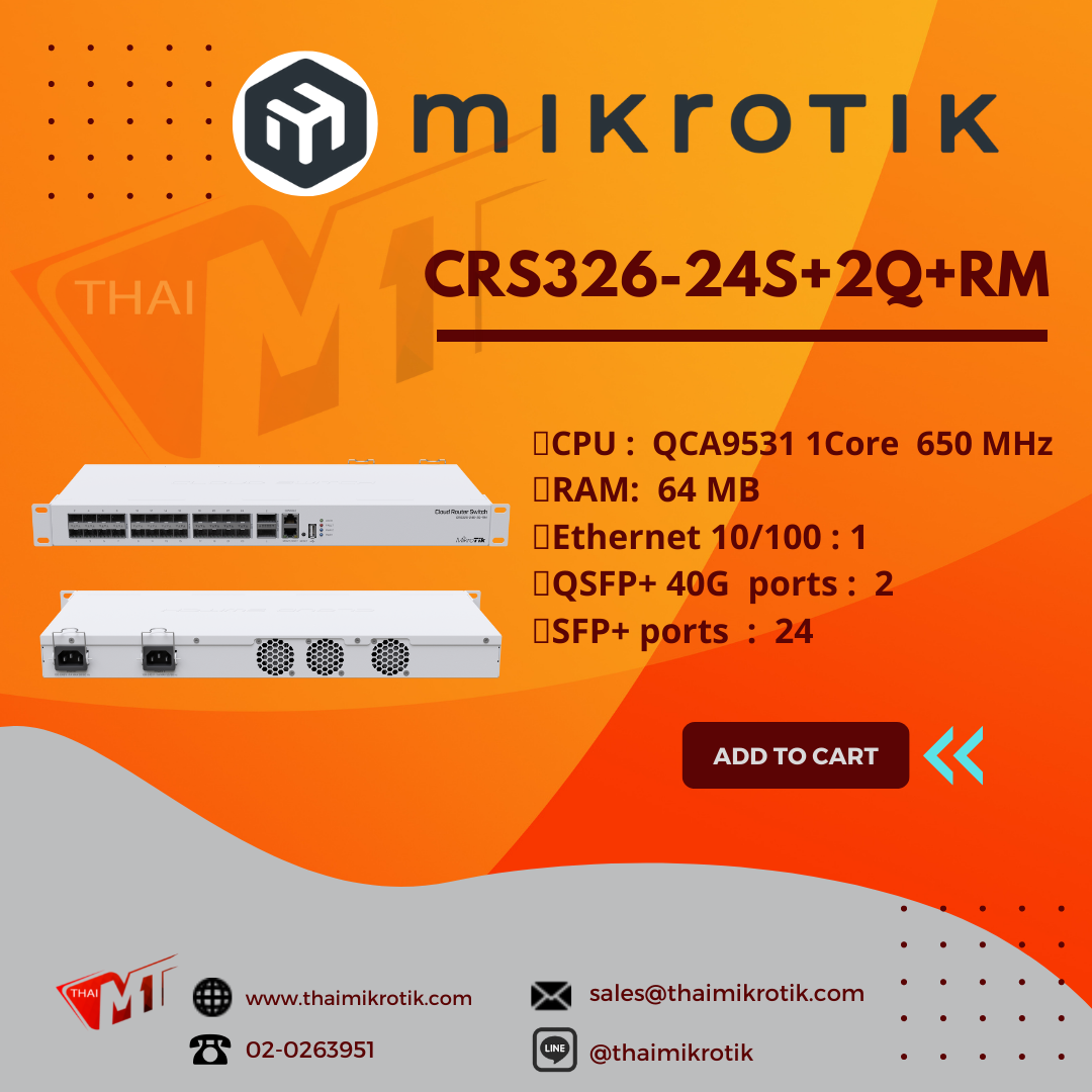 Mikrotik CRS326-24S+2Q+RM | LINE SHOPPING