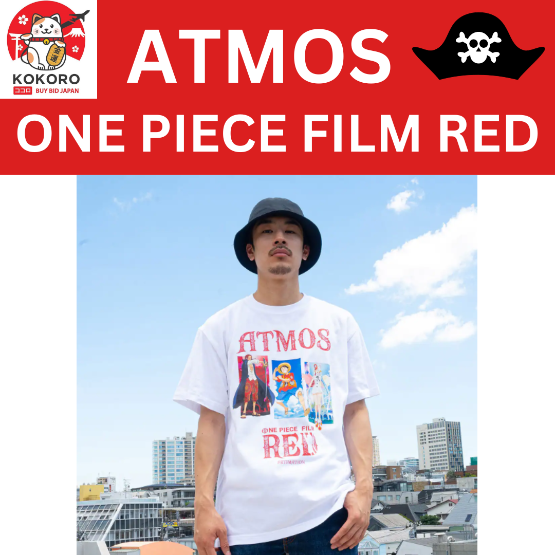 [PRE-ORDER] เสื้อยืด สีขาว ATMOS One Piece Film Red วันพีซ ฟิล์มเรด ...