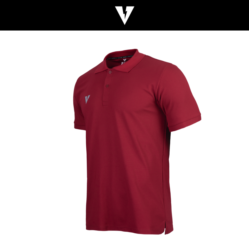VOLT ASTRO 001 POLO SHIRTS MAROON เสื้อโปโล คอปก ทำงาน สีแดงเลือดหมู ...