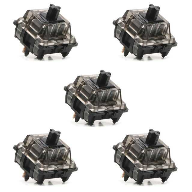 (10 ตัว) JWICK Ultimate Black Linear Switch สวิตช์คีย์บอร์ด Mechanical ...