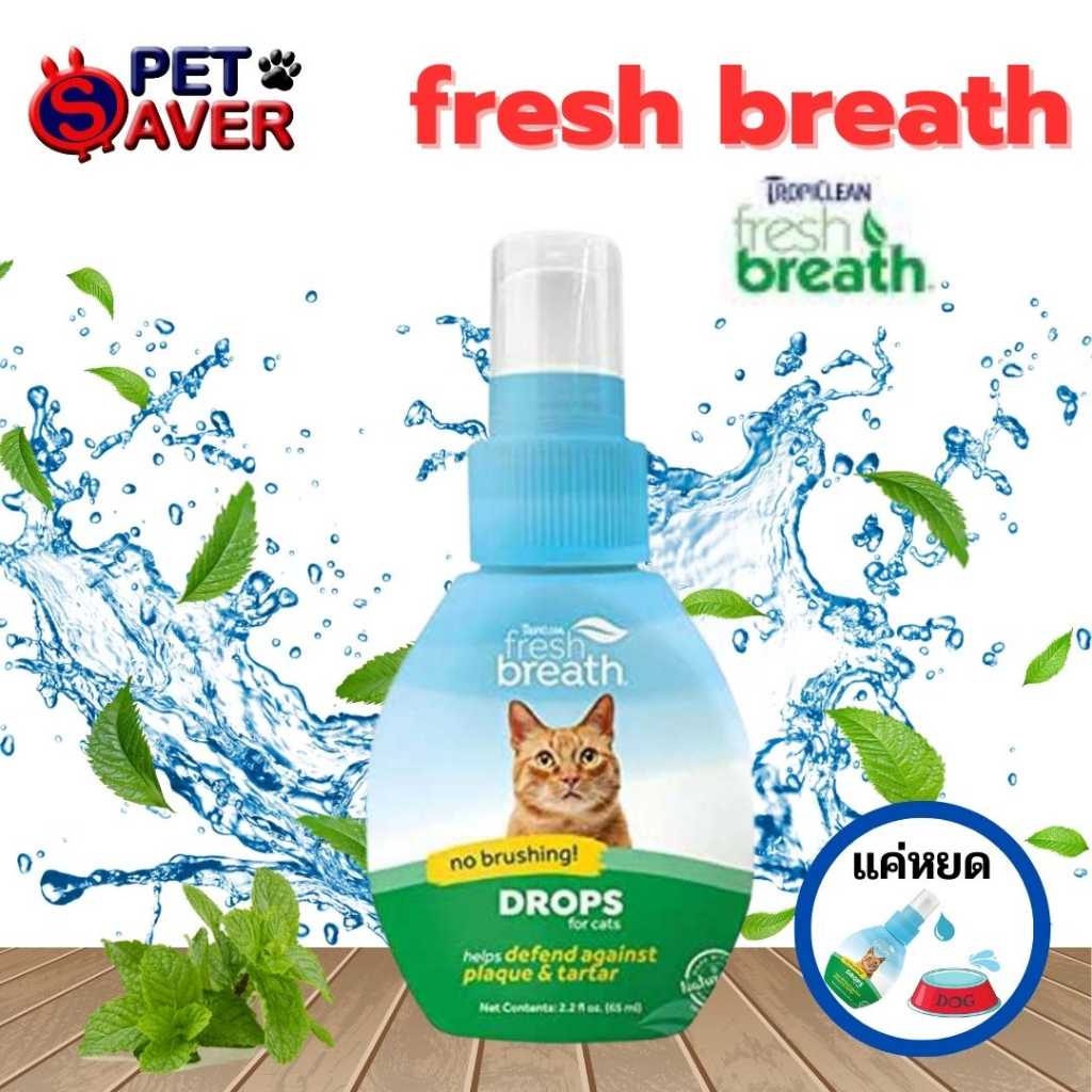 Freshbreath ปากสะอาด ไม่ต้องแปรง เจลสูตรดั้งเดิมแมว ดรอป แมว หอมสดชื่น ...