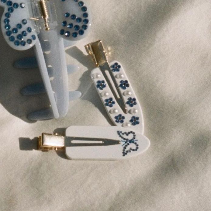 [พร้อมส่ง] EMI JAY Blue collection Popstar Clips (Pair) | LINE SHOPPING