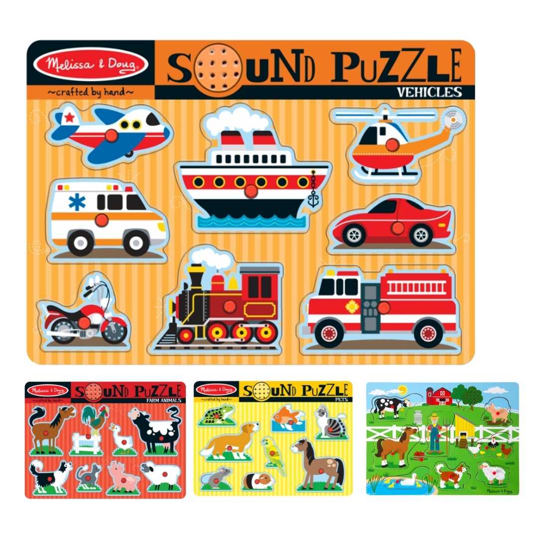 [11ชิ้น] รุ่น 5182 ชุดอาคารจอดรถ ไม้อย่างดี Melissa & Doug Stack and ...