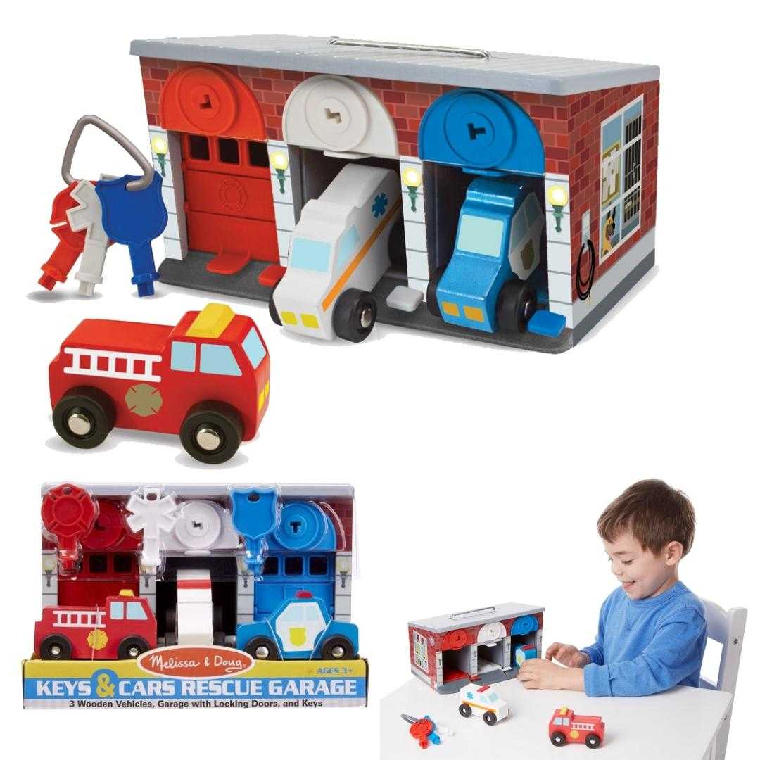 [โรงจอดรถ+รถ3คันมีกุญแจ]รุ่น 4607 ชุดเล่นรถกู้ชีพมี 3 แบบ Melissa ...