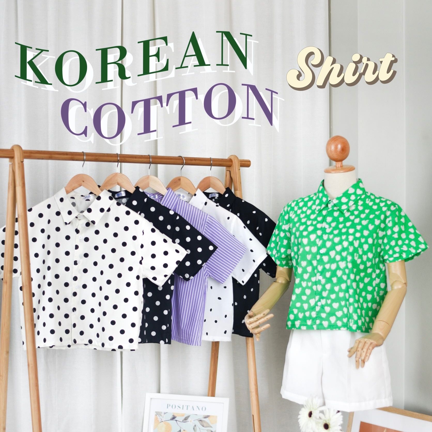 Korean Cotton Shirt | LINE SHOPPING