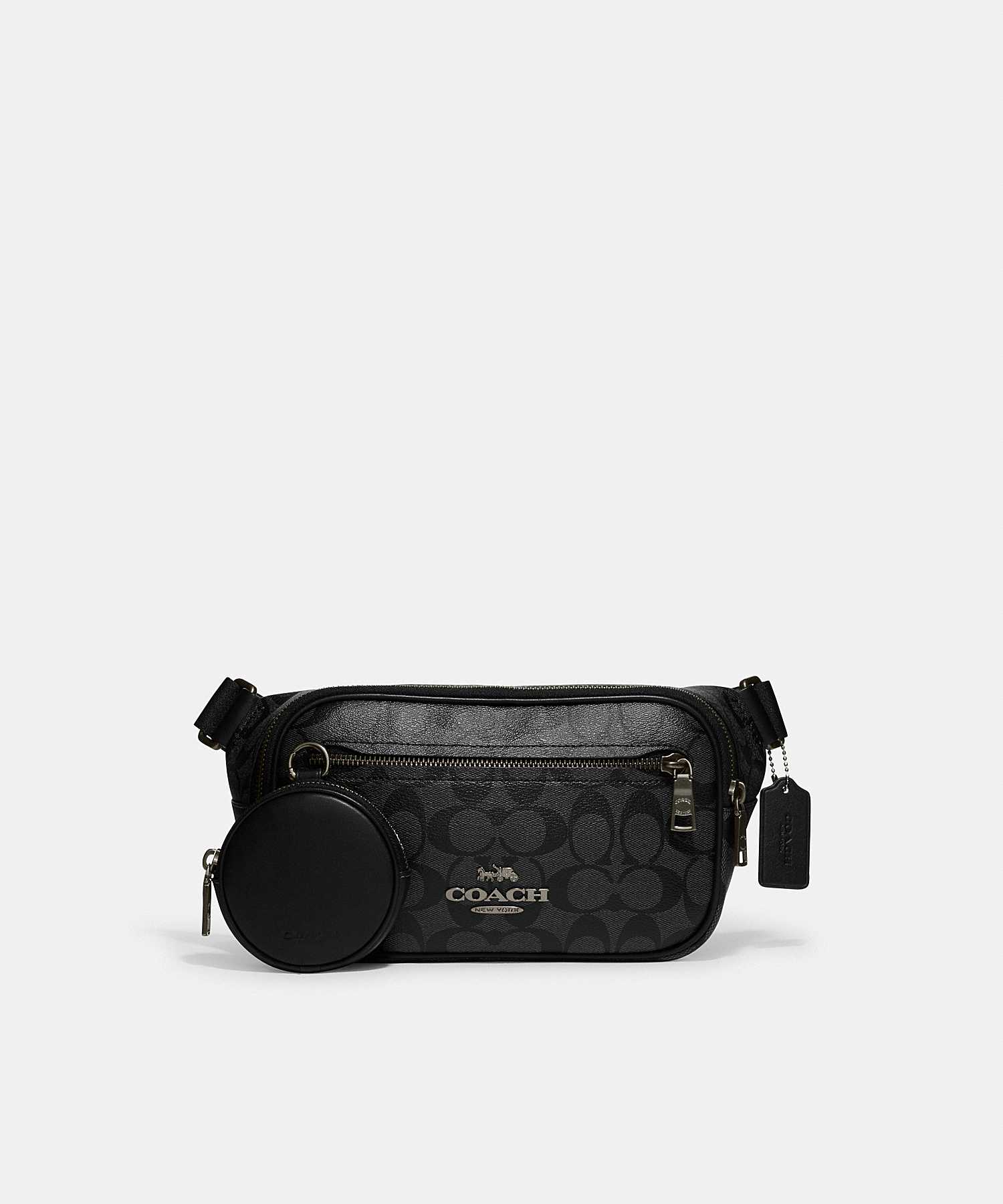 COACH ELIAS BELT BAG IN SIGNATURE CANVAS CJ506 QBO4G | LINE SHOPPING