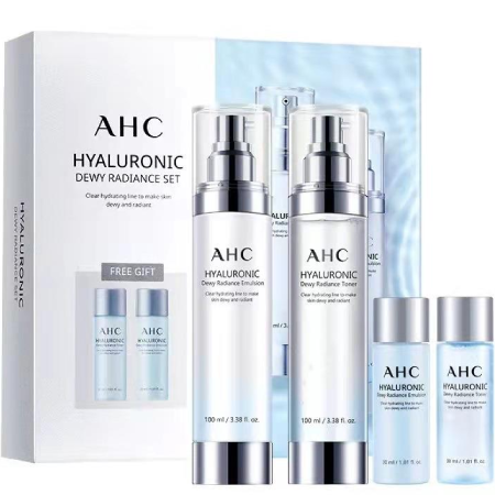 AHC Hyaluronic Dewy Radiance Skin Care Set 4 items | LINE SHOPPING