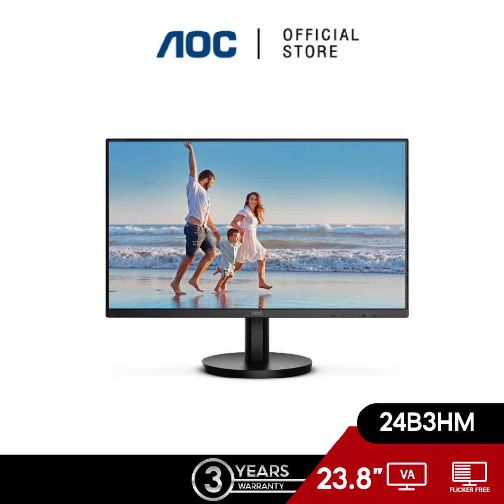 AOC 24B3HM (มอนิเตอร์) 23.8 VA 1920 x 1080 @75Hz : Monitor (24B3HM/67 ...