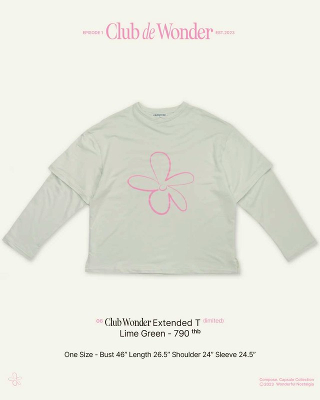 CLUB 06 Club Wonder Extended T in Lime Green | LINE SHOPPING